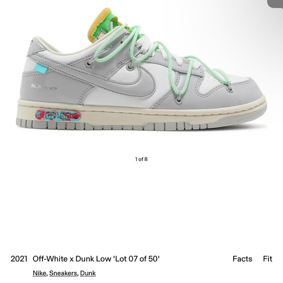 Off-White | Shoes | Off White Lot 7 Nike Dunks Brand New Never Wore ...